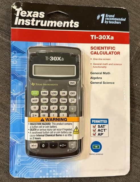 NEW TEXAS INSTRUMENTS TI-30Xa Scientific Calculator - New With Tags $14 ...