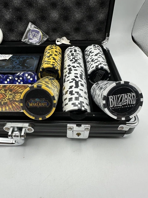 BLIZZARD EMPLOYEE EXCLUSIVE Poker Chip Set World Of Warcraft, Diablo ...