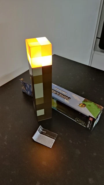 MINECRAFT GAME TORCH Lamp Led Night Light Home Decors USB Rechargeable ...