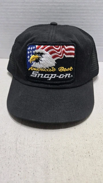 VTG SNAP-ON TOOLS Snapback Patch Hat Eagle Flag America's Best USA £22. ...
