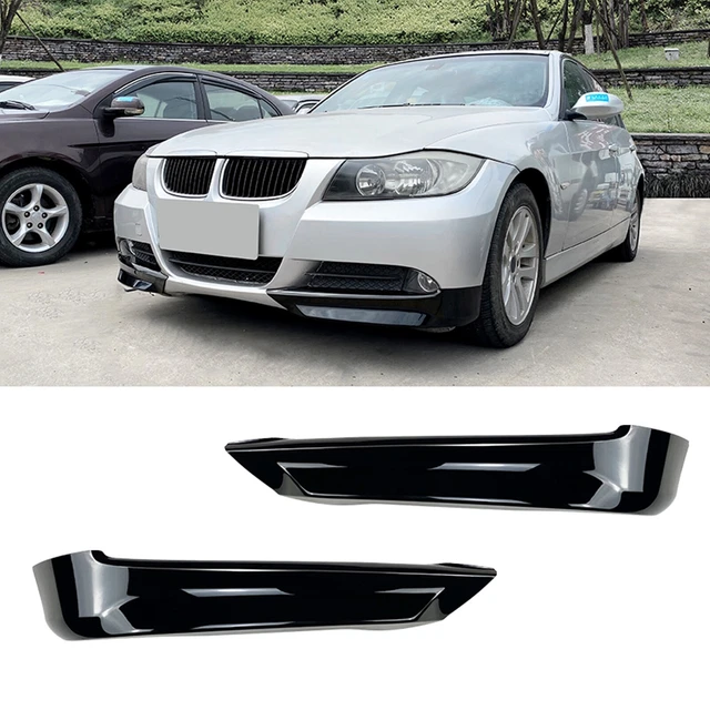FRONT BUMPER SIDE Spoiler For BMW E90 E91 320i 330i 2005-2008 Gloss ...