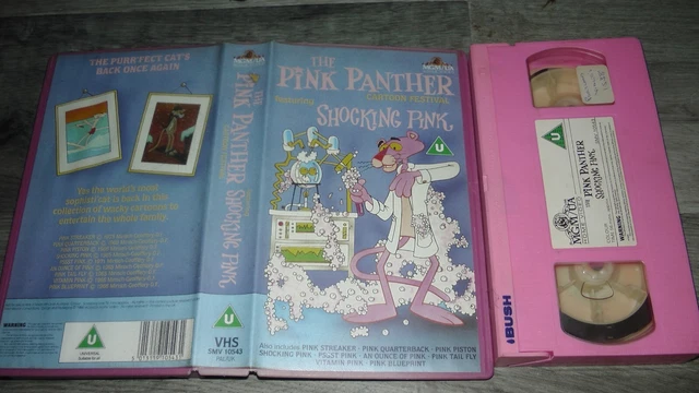 THE PINK PANTHER Shocking Pink VHS Video Cert Children's Cartoon MGM £6 ...