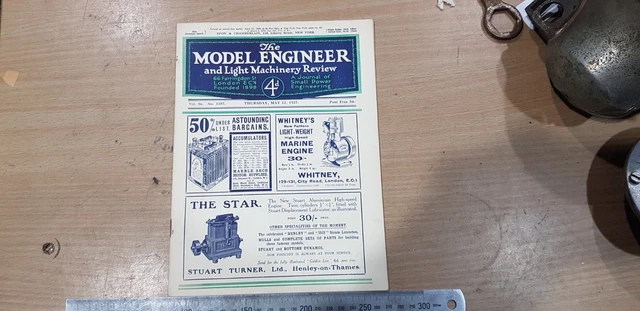THE MODEL ENGINEER And Light Machinery Review Magazine May 12Th 1927 £4 ...
