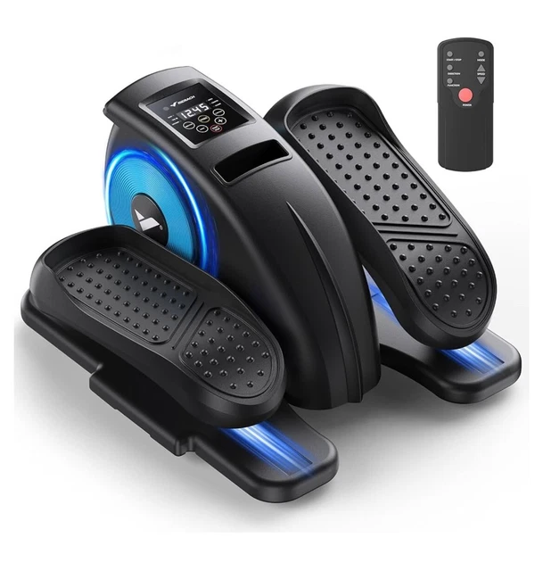 UNDER DESK ELLIPTICAL Machine Electric Seated Leg Foot Pedal Exerciser ...