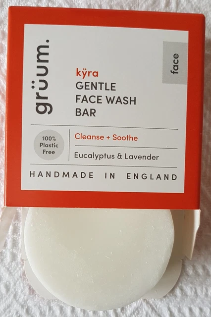 GRUUM ~ KYRA Gentle Face Wash Bar ~ Eucalyptus & Lavender ~ 35g ~ NEW £ ...