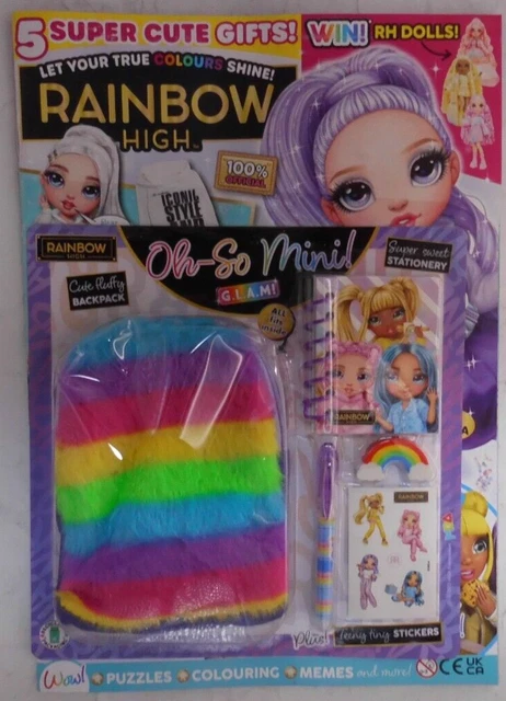 RAINBOW HIGH MAGAZINE #15 2025 Fashion Puzzles Challenges Quiz +Sweet ...