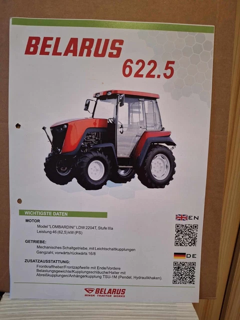 BELARUS 622.5 Prospekt Traktor Schlepper EUR 4,99 - PicClick DE