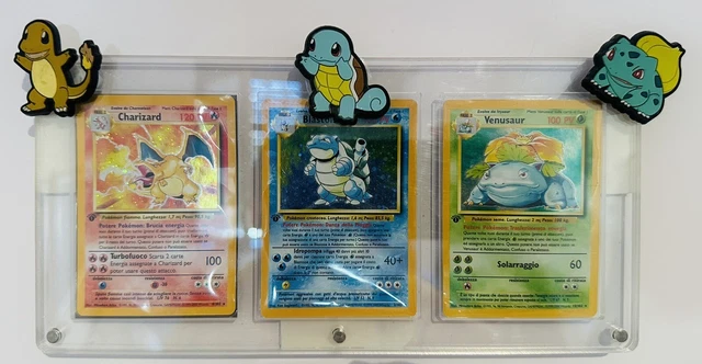SET BASE TRIO Charizard Blastoise Venusaur PRIMA 1st EDIZIONE ITA EUR 1 ...