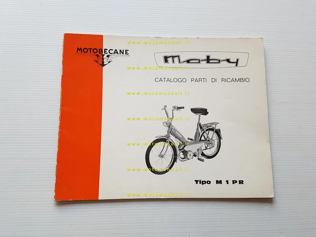 MOTOBECANE 50 MOBY M1 PR 1968 catalogo ricambi originale spare parts ...