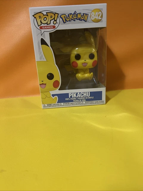 FUNKO POP SITTING Pikachu (842) Pokemon Anime Nintendo Vinyl Figure ...