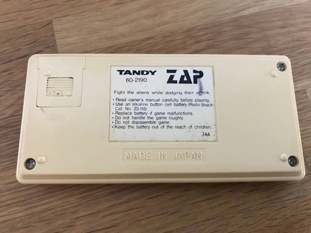 TANDY ZAP VINTAGE 1985 Game - Rusty Battery Terminals -🕹️Retro Gift ...