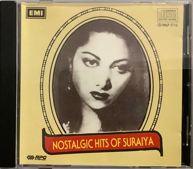 NOSTALGIC HITS OF Suraiya - RARE EMI Bollywood Music CD PMLP 5716 £89. ...