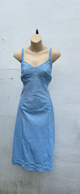 FEMININE VINTAGE SKY Blue Wonder Maid Molded Magic 40/42” Bust Dainty ...