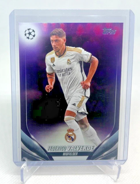 2023/24 TOPPS UEFA Club Competitions FEDERICO VALVERDE violet 224/299 ...