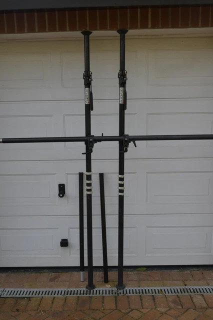 MANFROTTO - PAIR of 210CM TO 370CM AUTOPOLES, plus cross poles and ...