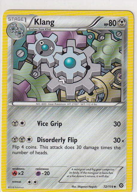 POKEMON CARTE XY Chaudière à Vapeur Numéro 72/114 Son Anglais EUR 1,00 ...