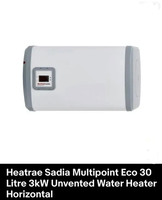 HEATRAE SADIA MULTIPOINT Eco 30 Litre 3kW Unvented Water Heater ...