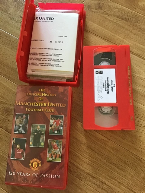 MANCHESTER UNITED THE Official History VHS Video Limited Edition Man ...