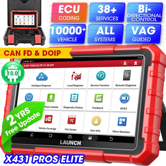 🔥2025 LAUNCH X431 PRO ELITE PRO 5 Valise scanners Systèmes Complète Codage ECU EUR 599,00 ...