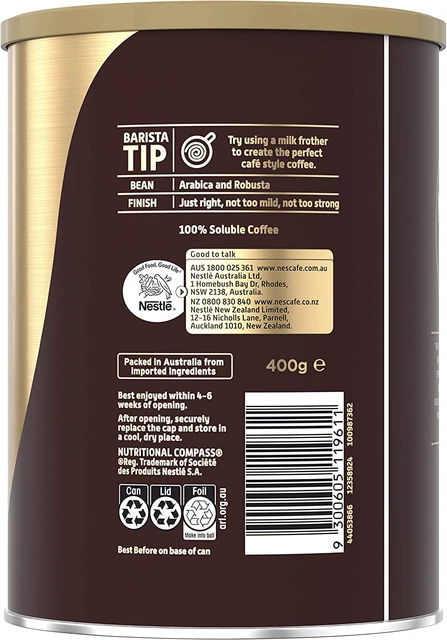 NESCAFÉ GOLD ORIGINAL Instant Coffee 400G $35.98 - PicClick AU