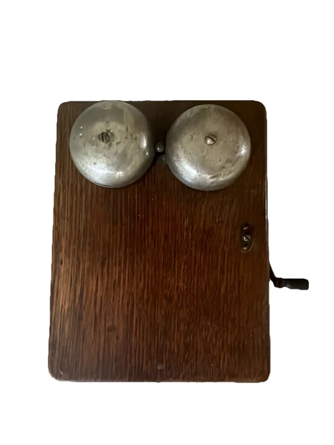 ANTIQUE OAK WALL Mount Telephone Ringer Box £56.99 - PicClick UK