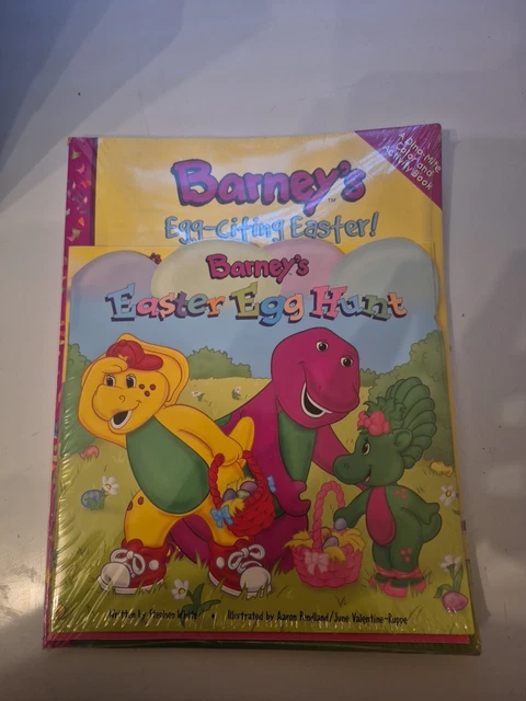 BARNEY BOOKS BARNEY'S Easter Egg Hunt & Egg-Citing A Dino-Mite Activity Book $35.95 - PicClick CA