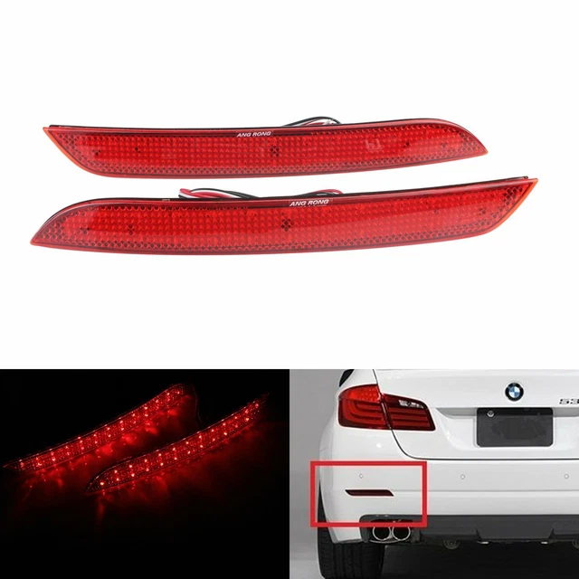 BMW F10 F11 F18 Arrière Réflecteur Feu Stop Pare-Chocs 63147203237 ...