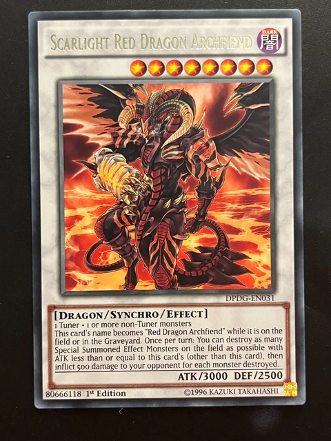 SCARLIGHT RED DRAGON Archfiend 1st First Edition Yu-Gi-Oh DPDG EN 031 ...