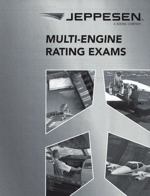 JEPPESEN MULTI-ENGINE RATING Exam Booklet with Stage Exams - 10692816 EUR 10,84 - PicClick FR