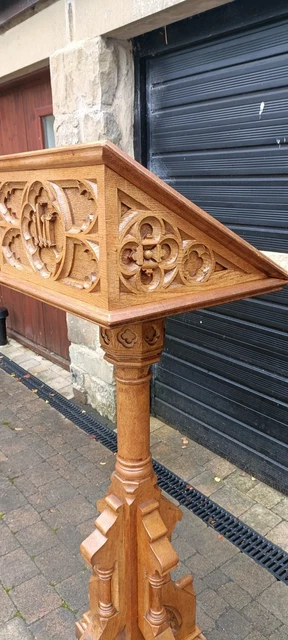 ENGLISH OAK GOTHIC Church Lectern. £1250 ono £1,281.70 - PicClick UK