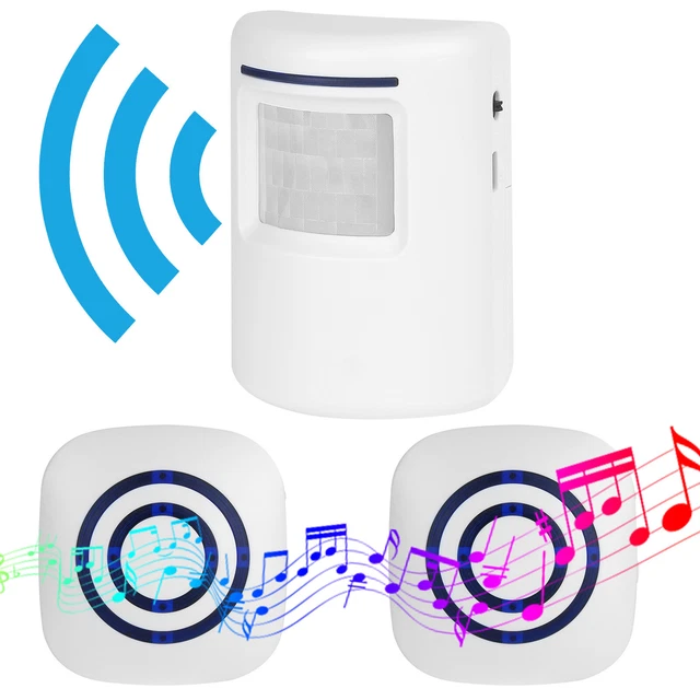 TÜRKLINGEL FUNKKLINGEL INFRAROT Bewegungssensor Detektor Alarmmelder ...