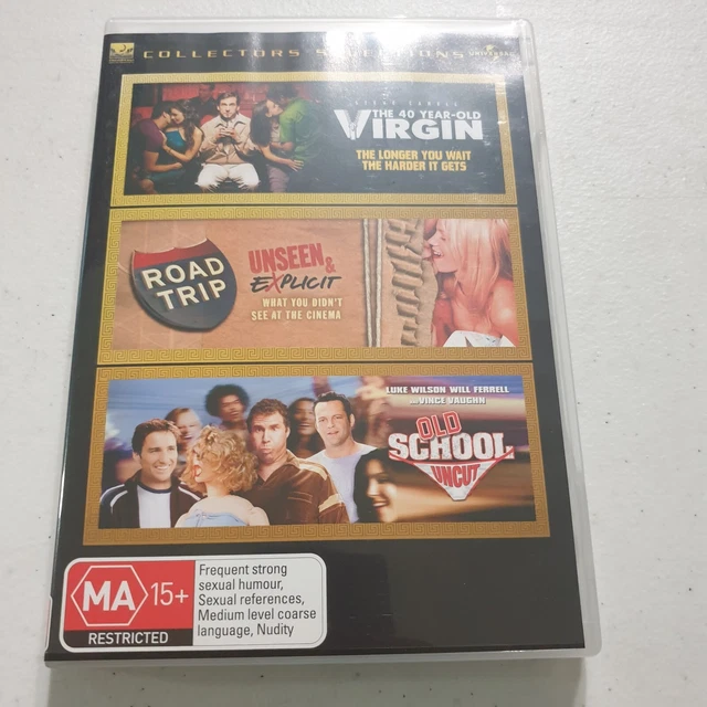 THE 40 YEAR Old Virgin + Road Trip + Old School Uncut DVD Triple R4 ...