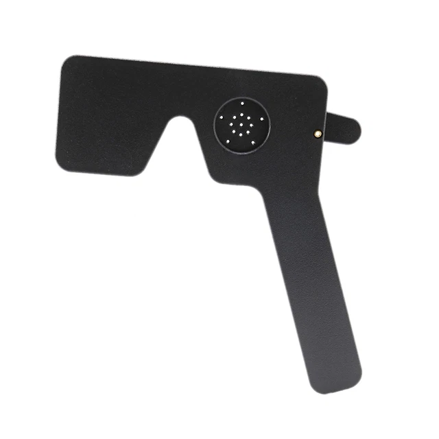 PROFESSIONAL OPHTHALMIC LORGNETTE 17 Pinhole Black Plastic Test Eye8652 ...