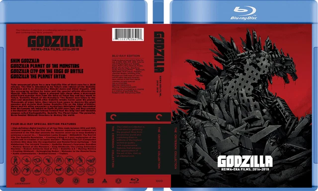GODZILLA MONSTERVERSE COLLECTION - Custom Blu-ray Cover W/ Empty Case (No Discs) EUR 15,83 ...