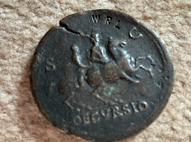 WRL REPRODUCTION ROMAN Coin Nero CLAVD Caesar Decvrsio 3.5 Cm £7.58 ...