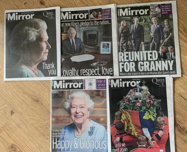 QUEEN DEATH BURIAL funeral history remembrance new mirror Mourning X5 ...