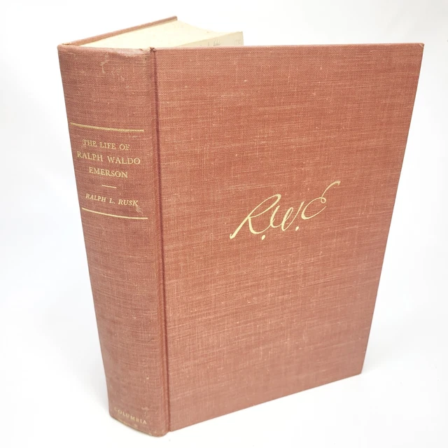 LA VIE DE Ralph Waldo Emerson par Ralph L. Rusk 1949 livre à couverture ...