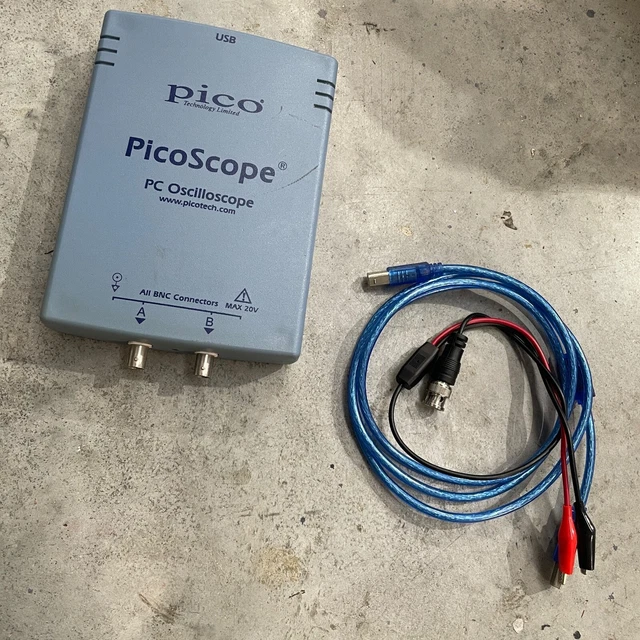 KIT DIAGNOSTICO OSCILLOSCOPIO per auto 2 canali usato PicoScope 2202 ...