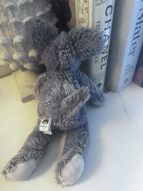 RARE RETIRED JELLYCAT Small Puddle Mutt Grey Dog Soft Plush 10 inch ...
