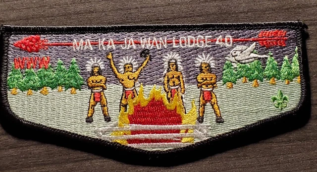 BOY SCOUT OF America Ma-Ka-Ja-Wan Lodge 40 Shoulder Patch £9.44 ...