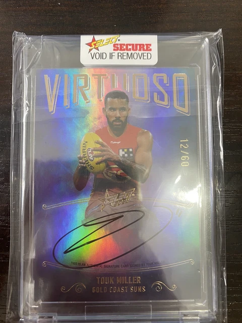 AFL FOOTY STARS 2023 Sealed Signature Virtuosa Redemption Touk Miller ...