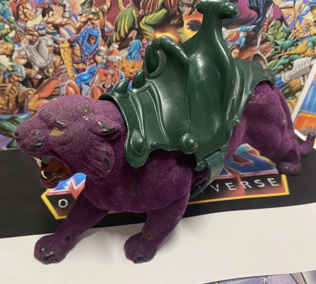 VINTAGE HE-MAN MASTERS of the Universe Figures PANTHOR Battle Cat ...