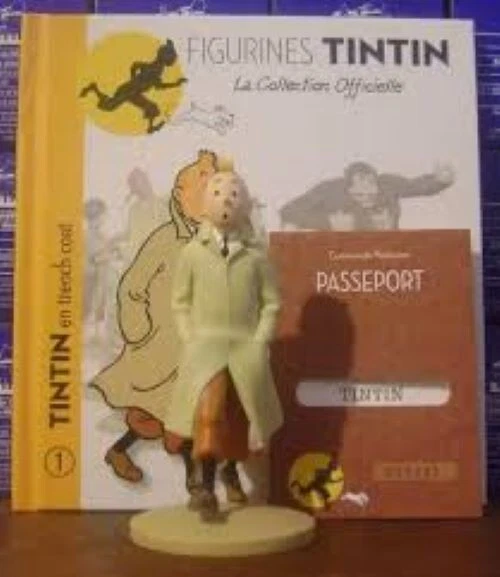 FIGURINE TINTIN COLLECTION Officielle Tintin En Trench Coat Numero 1 ...
