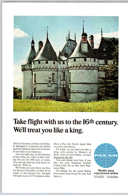 1966 PRINT AD Pan Am World's Most Experienced Airline Take flight with ...