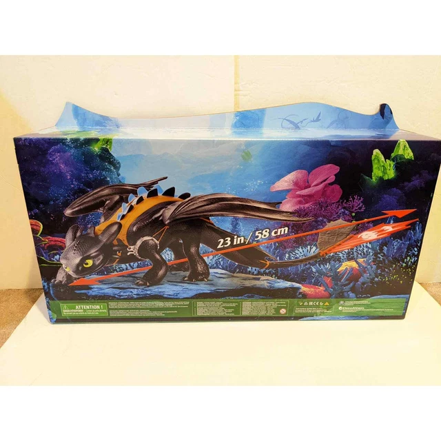 DREAMWORKS HOW TO Train Your Dragon Mega Toothless 23 Inch Figure Spin ...