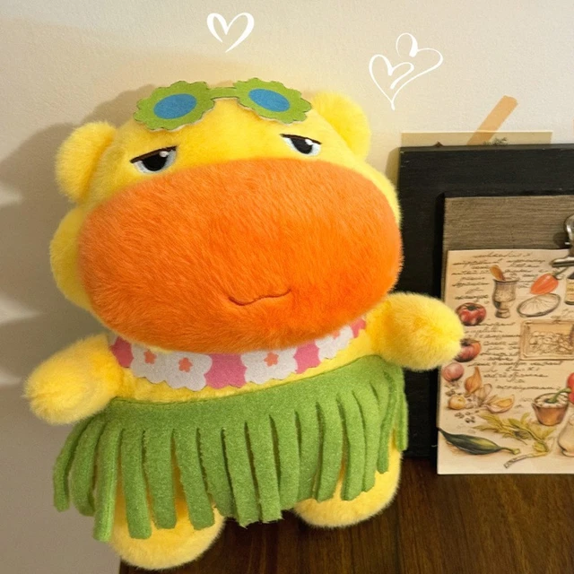 CUTE GRASS SKIRT Swimsuit Swimming Circle Capybara Cartoon Plush Toy ...