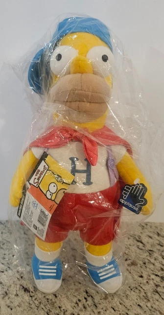 PELUCHE DANCING HOMER Simpson 2006 avec cape sport 14" applaudissements ...
