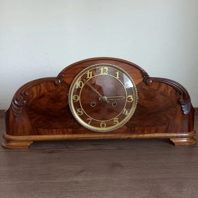 BUFFETUHR, TISCHUHR, KAMINUHR von MAUTHE 1926 renoviert EUR 280,00 ...