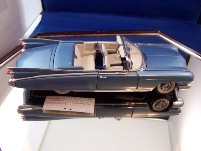 FRANKLIN MINT 1959 Blue Cadillac Eldorado Convertible Mint In The Box ...