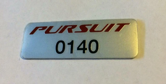 GENUINE FORD BA BF Build Number Badge FPV Pursuit 0140 $100.00 ...
